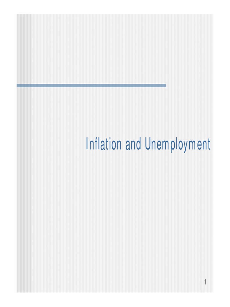 Inflation and Unemloyment-DONE | PDF | Phillips Curve | Disinflation
