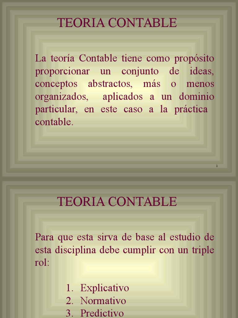 Teoría Contable: Fundamentos y Objetivos | PDF | Contabilidad | Proposición