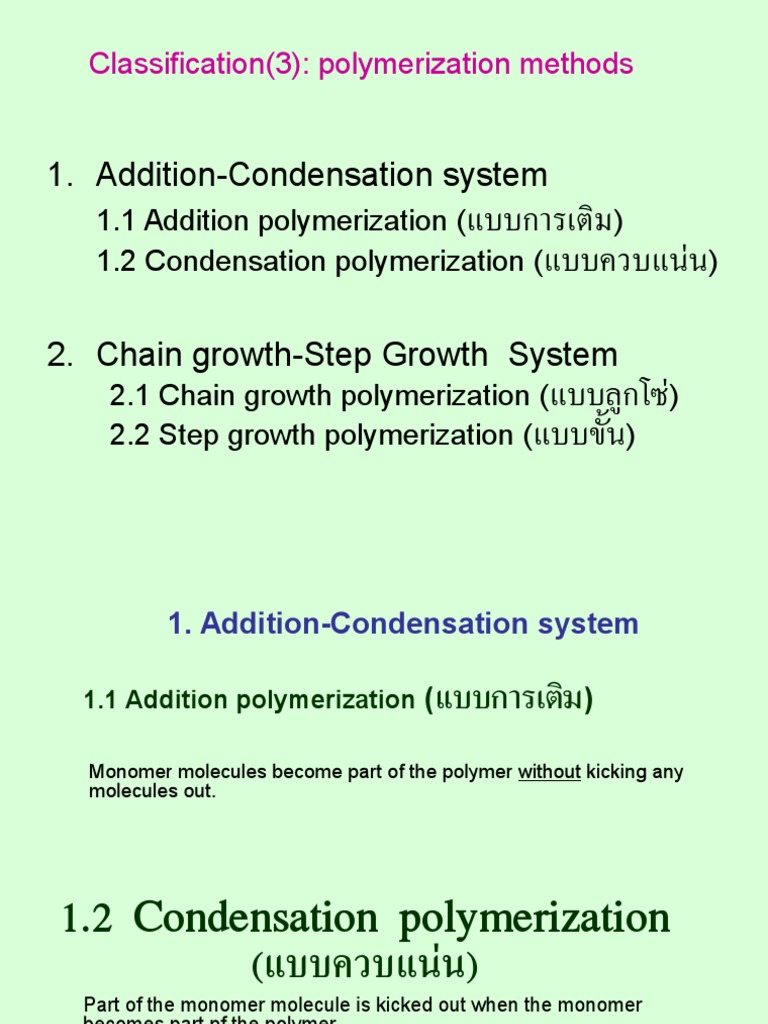 4.classification of Polymer 3-6new Clean TEPE | PDF | Polymerization | Copolymer