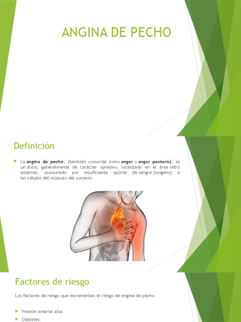 Angina de Pecho: Síntomas y Tratamientos | PDF | Angina de pecho ...
