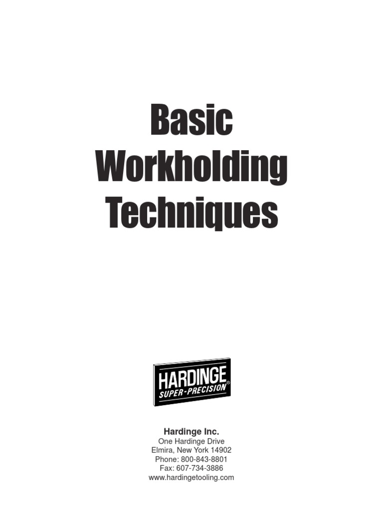 Basic Workholding Techniques | PDF | Casting (Metalworking) | Rolling ...