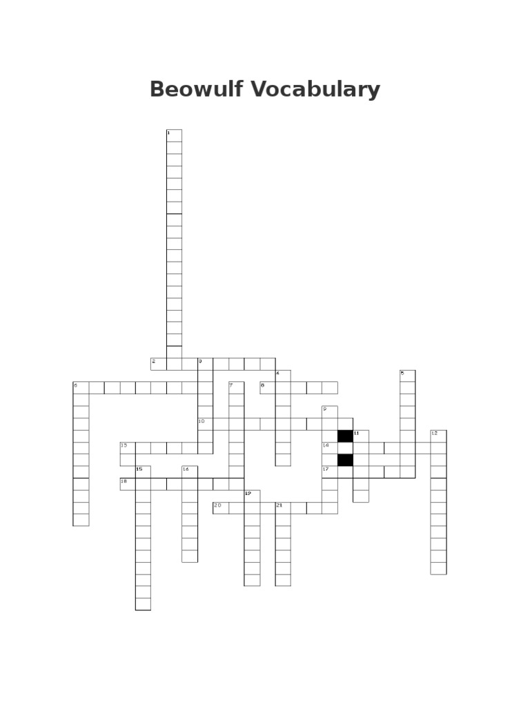 Beowulf Vocabulary | PDF | Poetry | Narrative