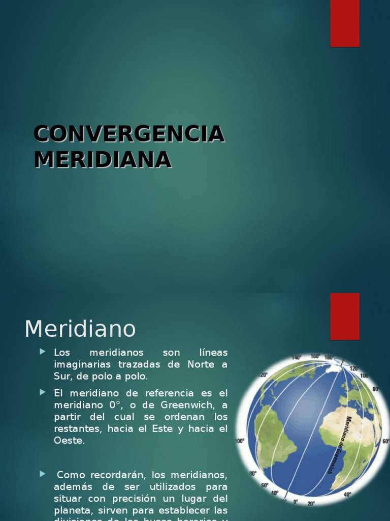 Convergencia de Meridianos en Geodesia | PDF | Azimut | Geofísica