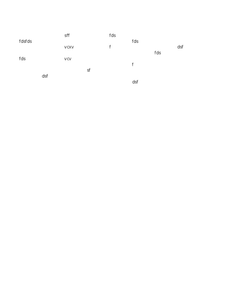 SF Fds Fdsfds Fds VCXV F DSF Fds Fds VCV F SF DSF DSF | PDF