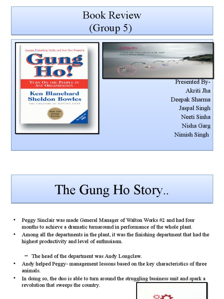 Implementing the Three Principles of Gung Ho!: The Spirit of the ...