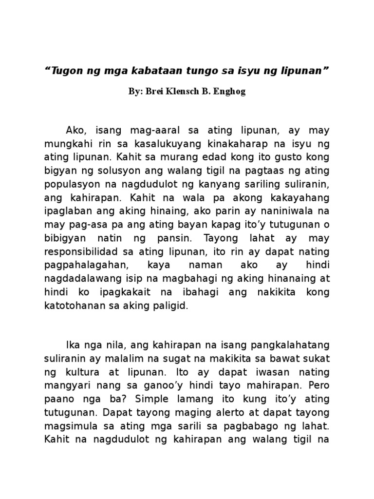 Talumpati FIL | PDF