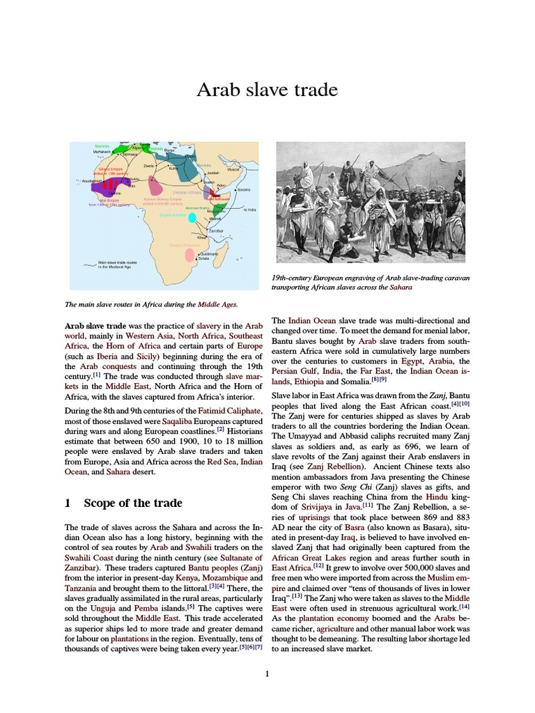 Arab Slave Trade | PDF | Slavery | Religion And Belief