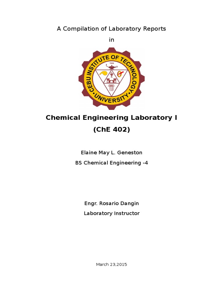 A Compilation of Laboratory Reports | PDF | Sedimentation | Filtration