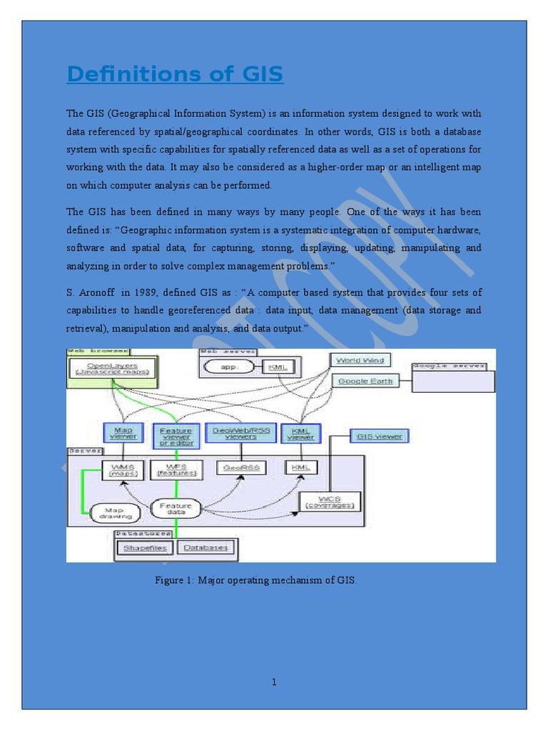 Class Notes Gis | Geographic Information System | Databases