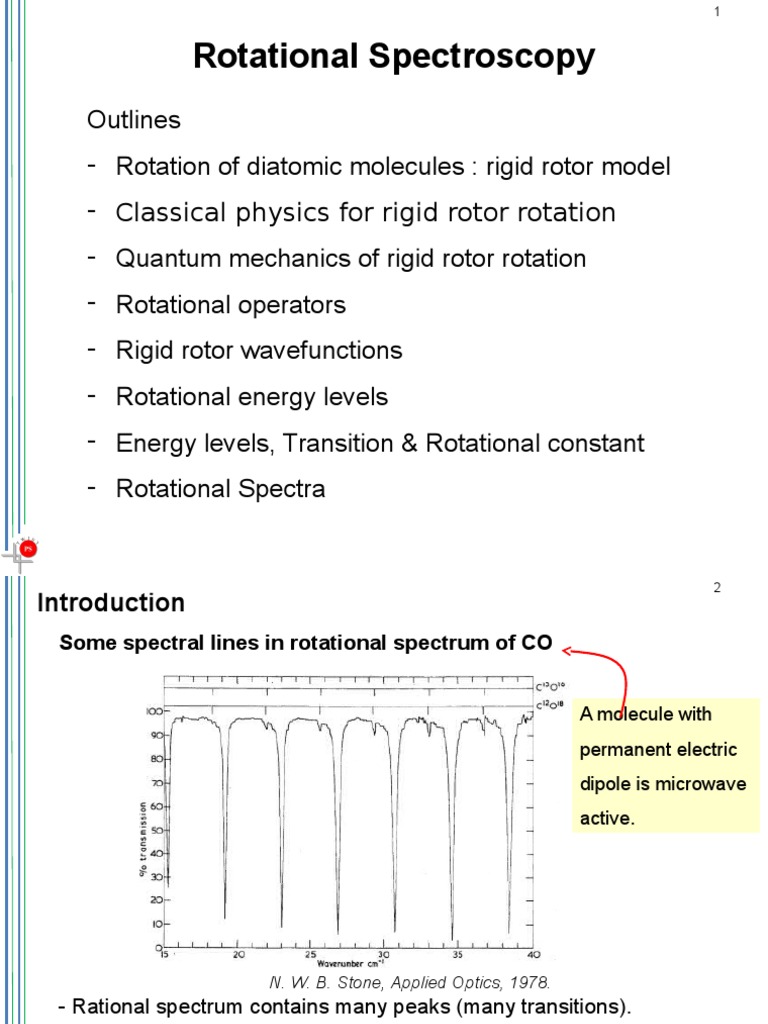 Rigid Rotor Model in Rotational Spectroscopy | PDF | Spectroscopy | Physics