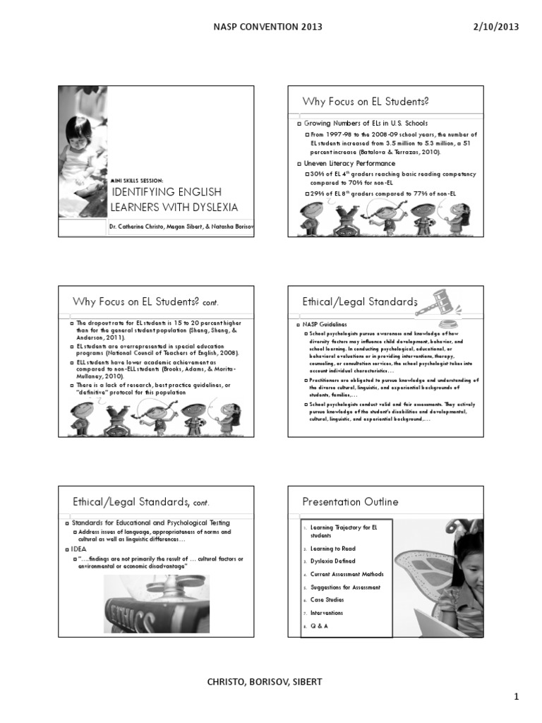 Identifying English Learners With Dyslexia | PDF | Educational ...