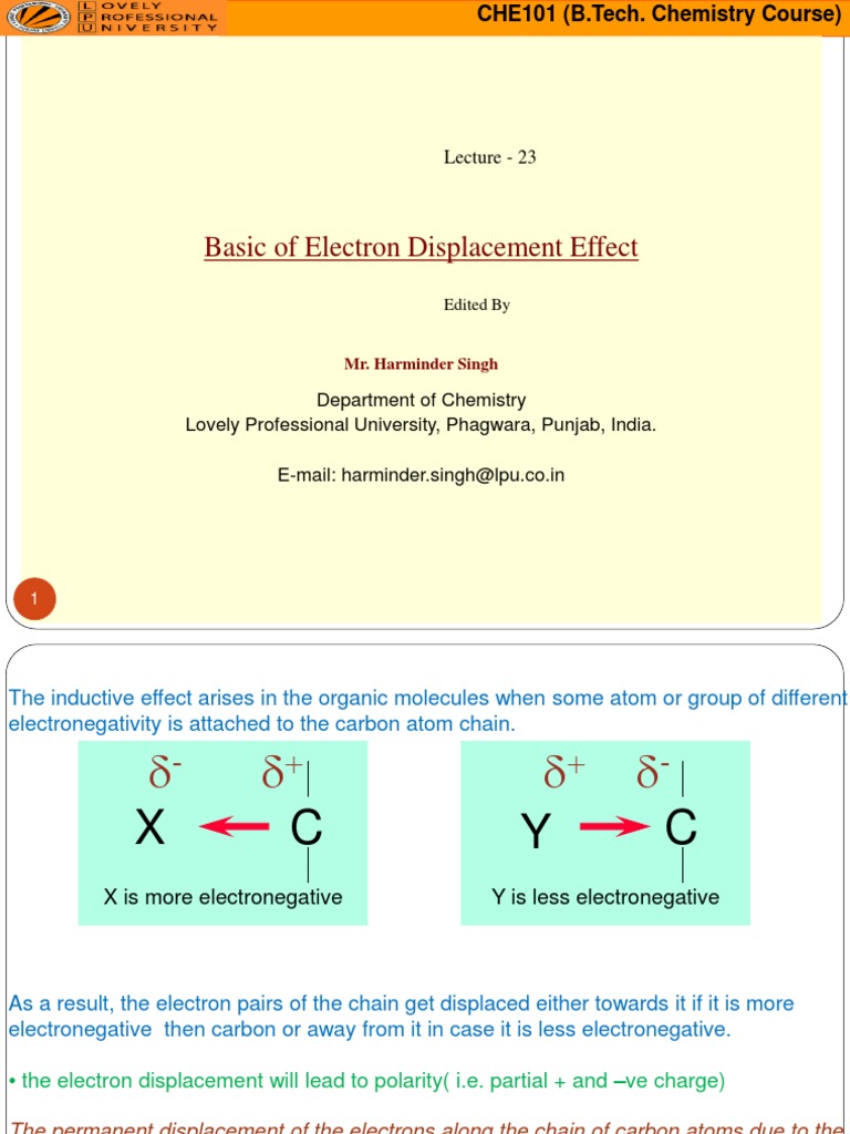 Electron Displacement Effect | Chemical Bond | Ion