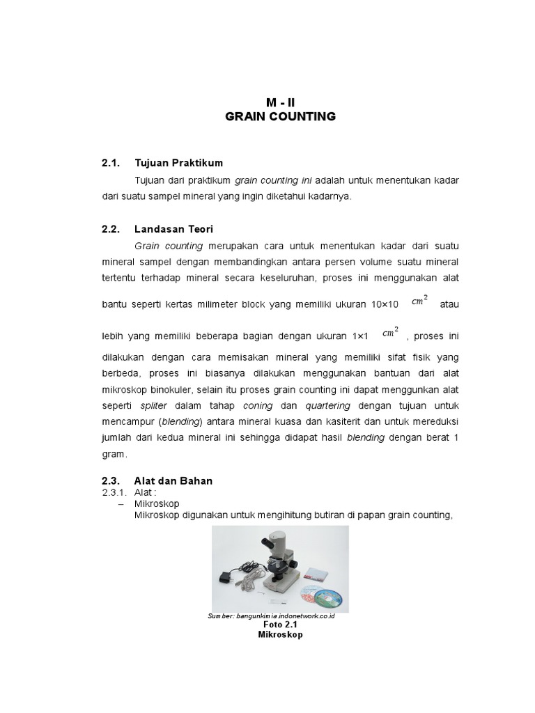 Grain Counting | PDF