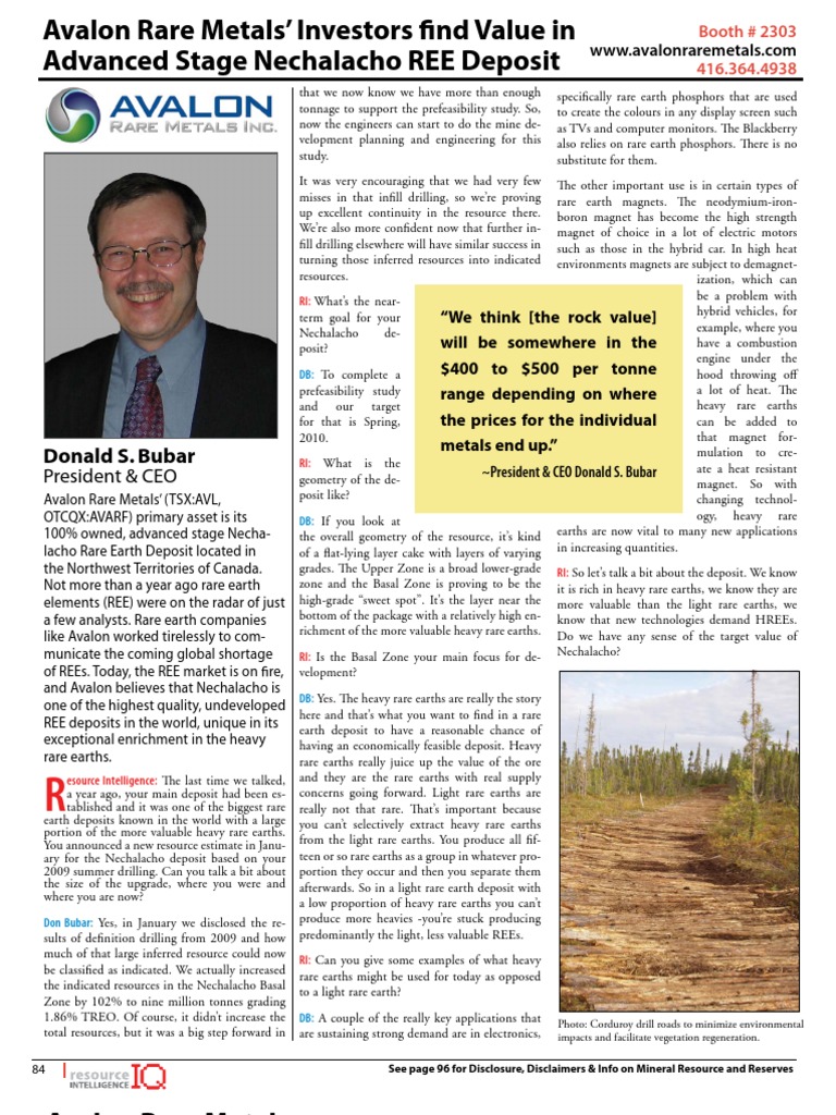 Avalon Rare Metals Find Value | PDF | Mining | Metals