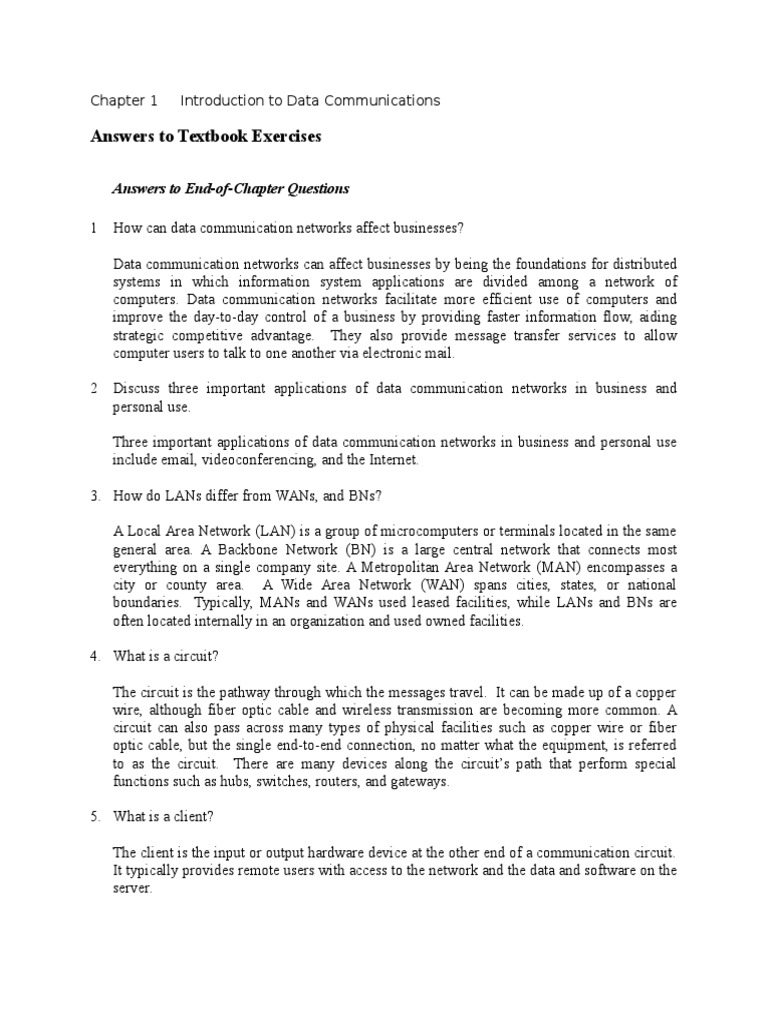 Chapter 1 | PDF | Osi Model | Computer Network