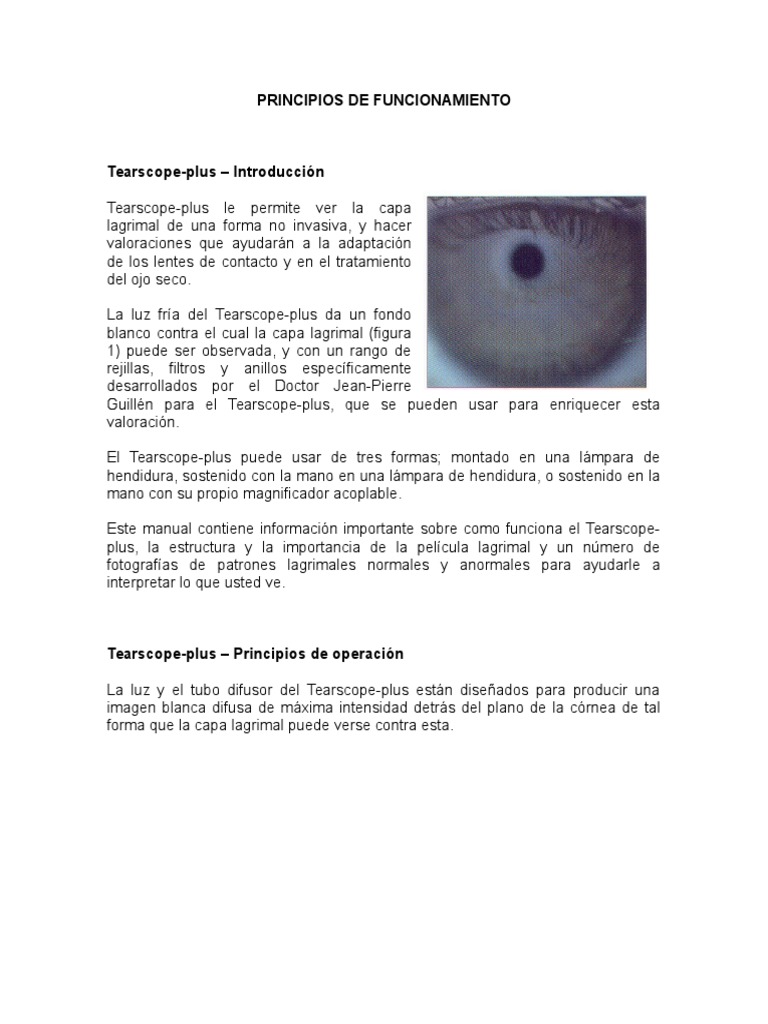 Tearscope: Interferometria para Optometras | PDF | Córnea | Color