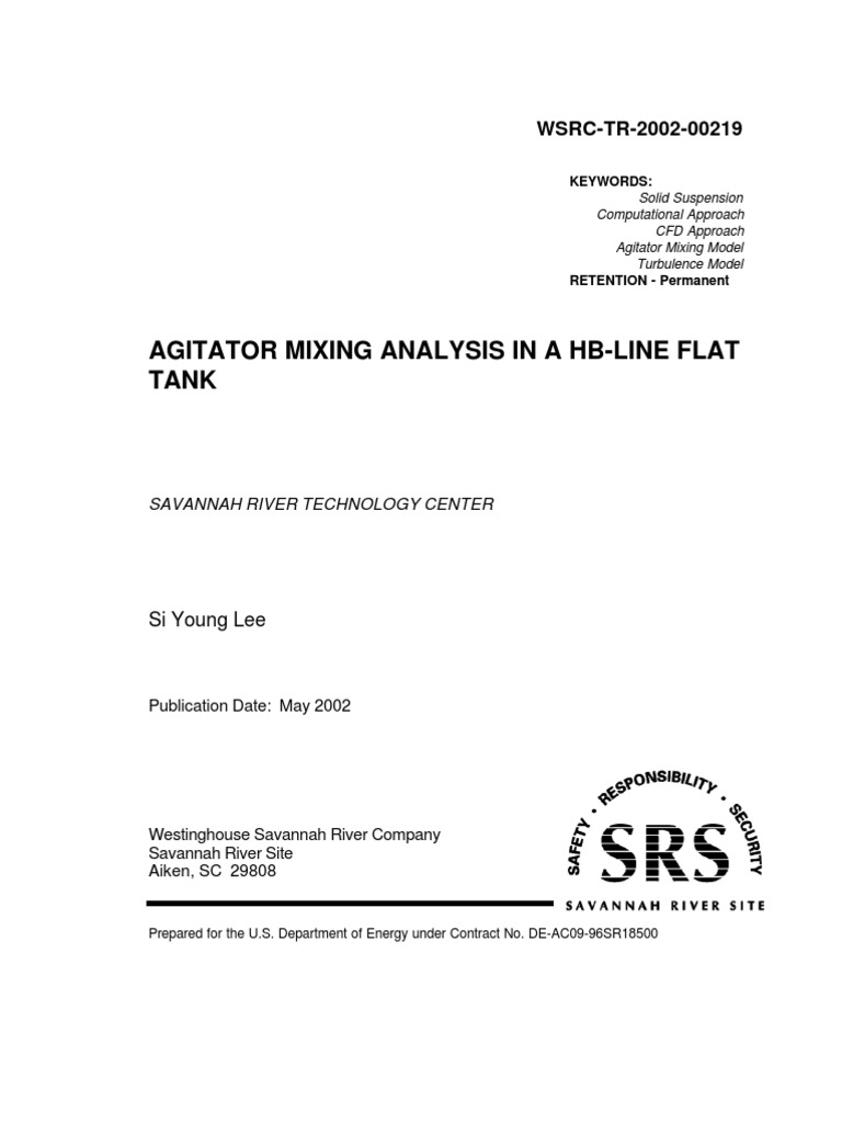 Agitator and Tank Geometry | PDF | Fluid Dynamics | Turbulence