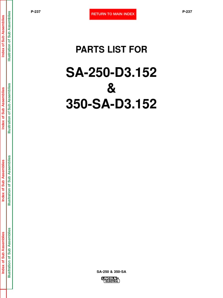 Lincoln Sa 250 d3 | PDF
