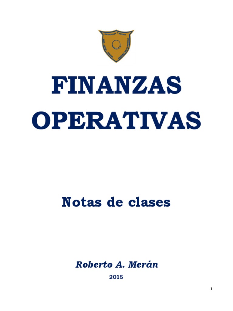 Finanzas Operativas | PDF | Compartir (Finanzas) | Contabilidad
