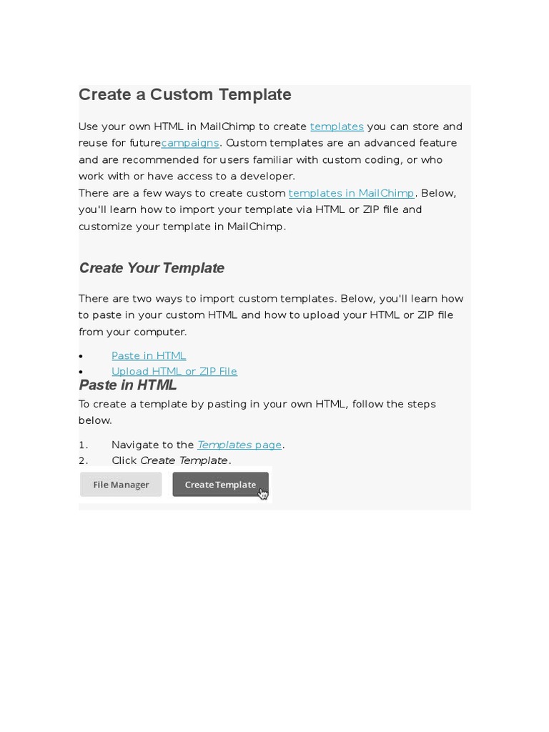 Create A Custom Template - Odt | PDF | Printing | Publishing