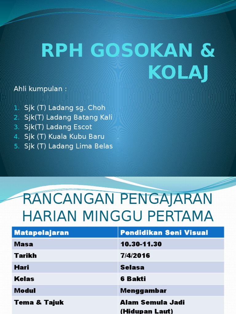 RPH Gosokan & Kolaj | PDF | Seni