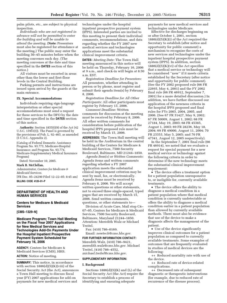 Notice: Medicaid and Medicare: Hospital Inpatient Perspective Payment ...