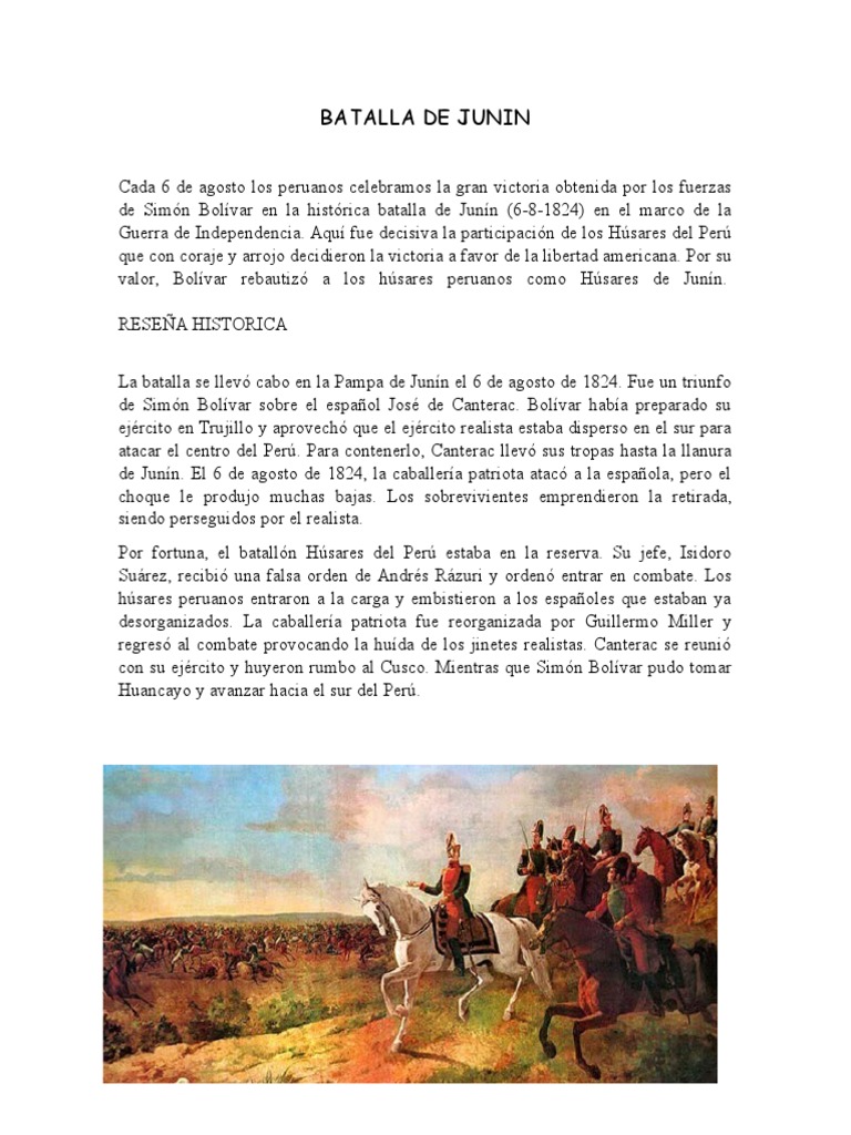 Batalla de Junin y Ayacucho Batalla de Junin y Ayacucho