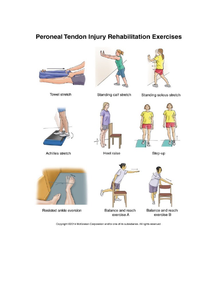 Peroneal Tendonitis Exercises | PDF | Foot | Knee