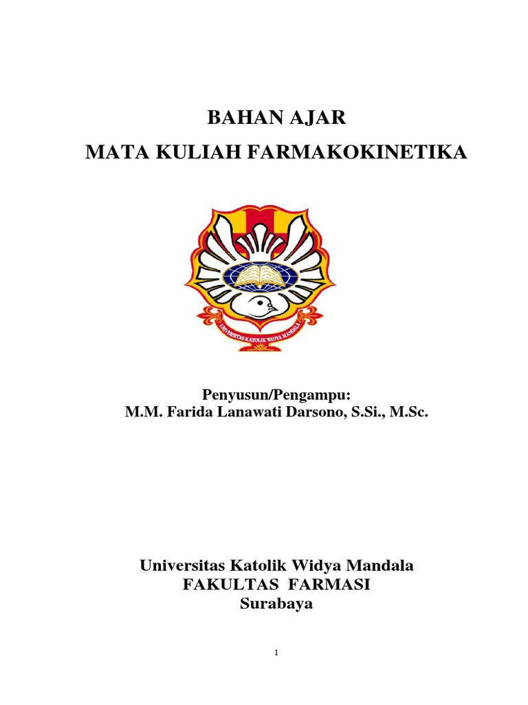 Bahan Ajar Farmakokinetika-Bu Farida PDF | PDF | Lysosome | Cell Membrane