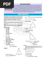 Mensuration Formula Sheet | PDF | Area | Sphere