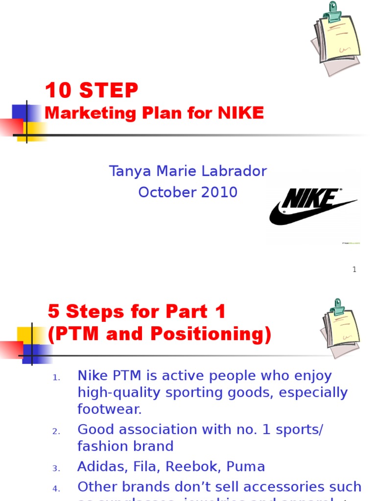 Nike Marketing Plan for Teens | PDF | Nike | Adidas