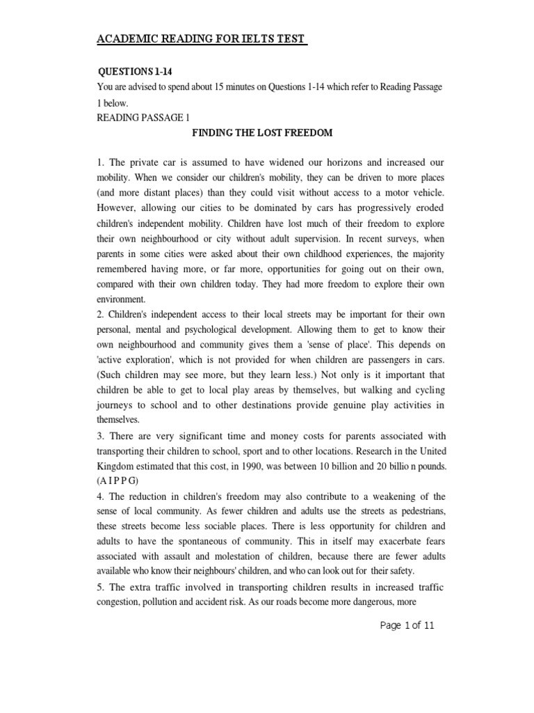 IELTS Academic Reading | PDF | Pulp (Paper) | Oceans