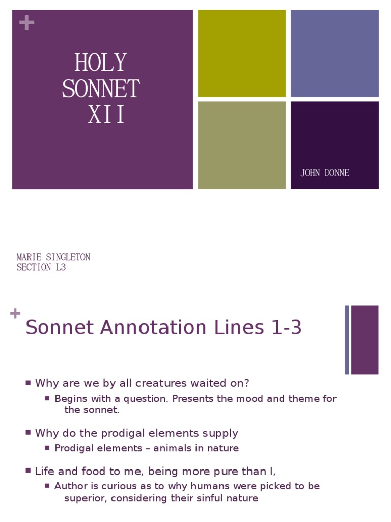 Holy Sonnet Presentation | PDF | Afterlife | Original Sin