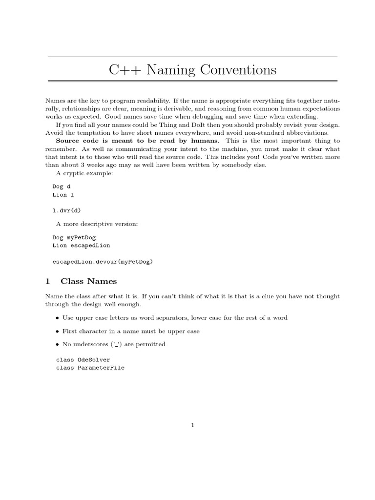 Coding Standards | Download Free PDF | Variable (Computer Science) | Scope (Computer Science)
