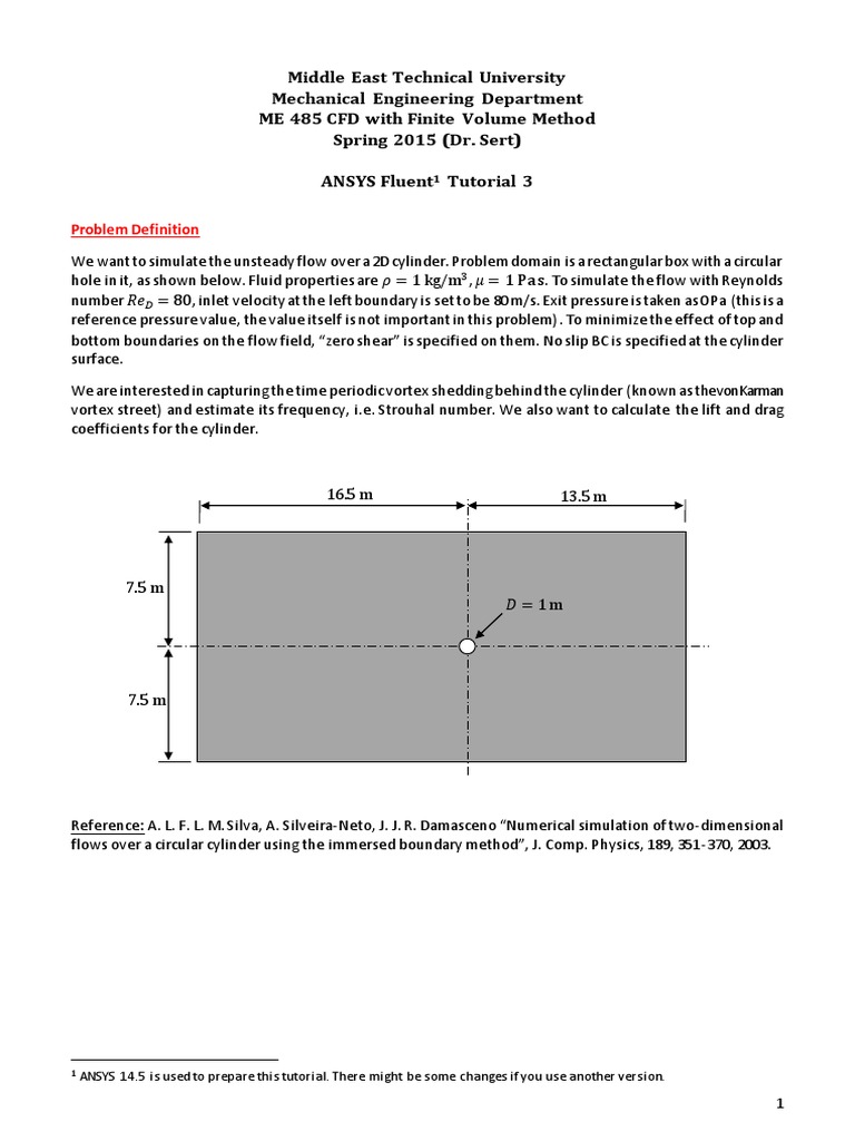 CFD Simulation of Flow Over Cylinder | PDF | Fluid Dynamics | Shear Stress
