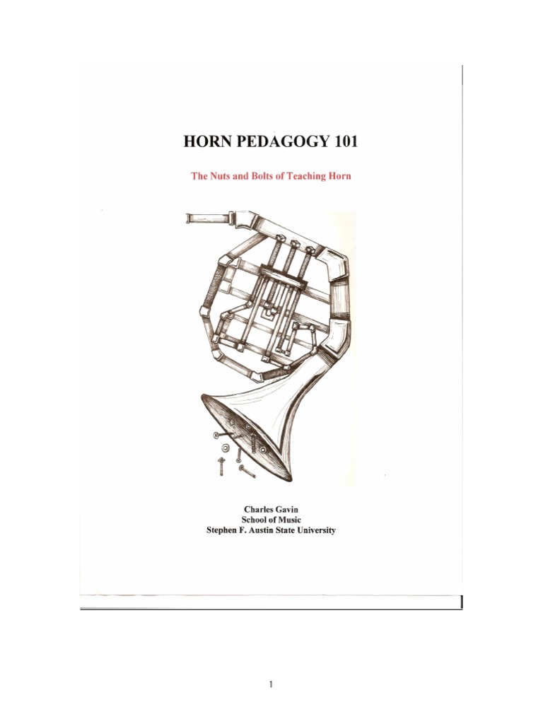 Horn Pedagogy Basics: Tone & Technique | PDF | French Horn | Nature