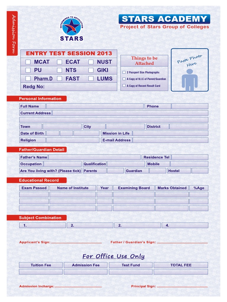 Stars Academy Admission Guide | PDF