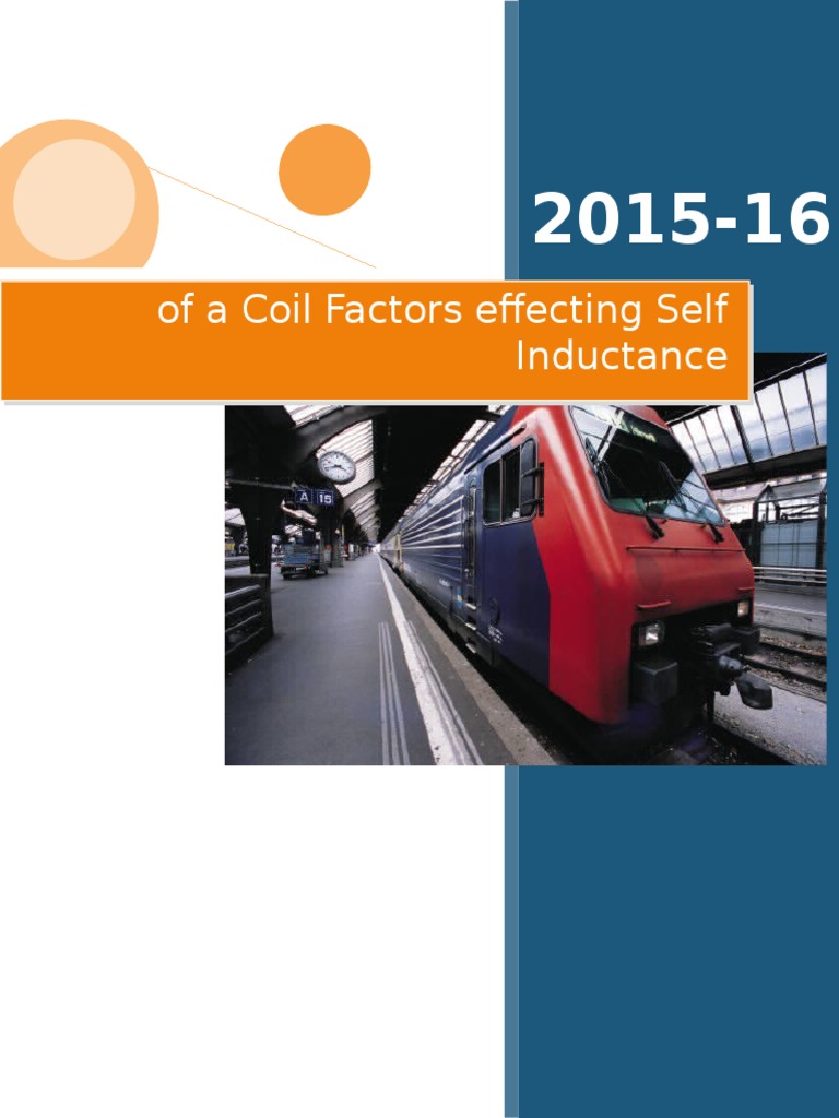 Self Inductance Of Coil Pdf Inductance Inductor