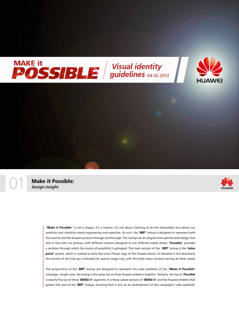 Huawei Visual Identity Guidelines 2024 | PDF | Logos | Notebook