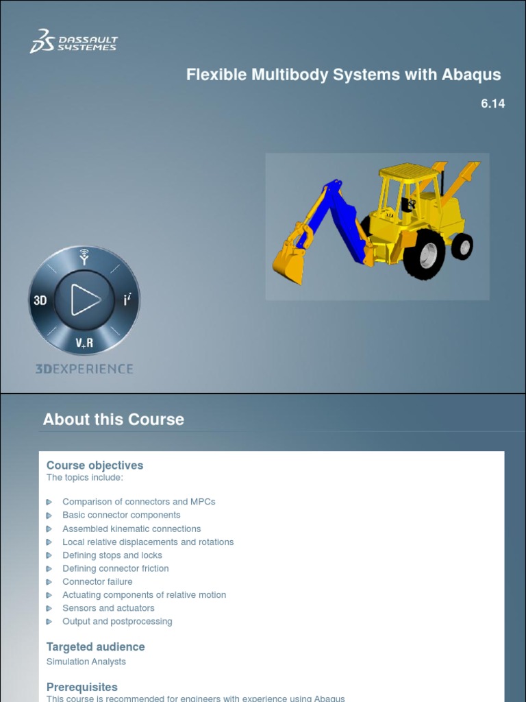 Flexible Multibody Systems With Abaqus 6.14 | PDF | Mechanical ...