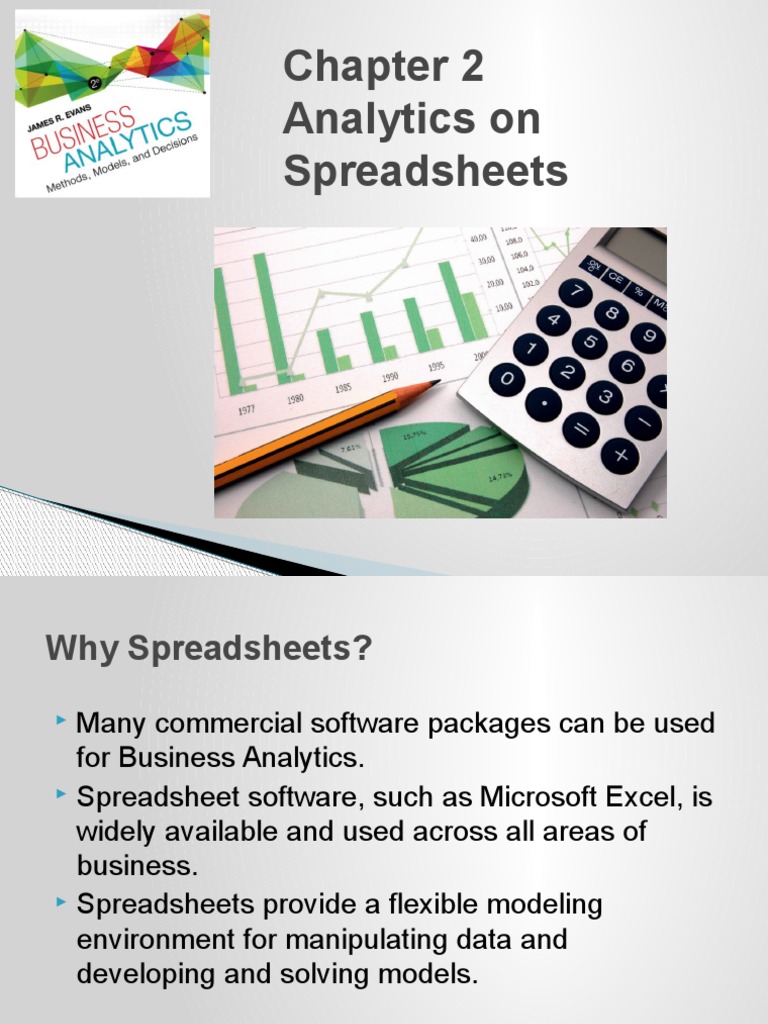 Evans Analytics2e PPT 02 | PDF | Spreadsheet | Microsoft Excel