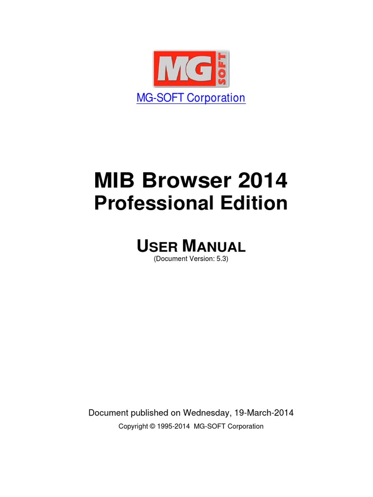 MIB Browser | PDF | Operating System | Command Line Interface