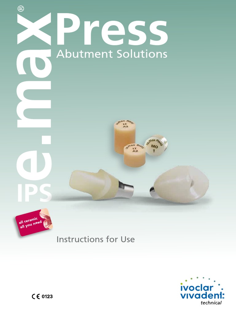 Emax Press Abutmsolutions Va e 641315 | PDF | Titanium | Materials