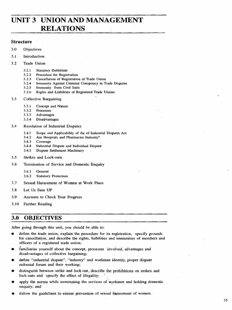 Union Management Relations Guide | PDF | Collective Bargaining | Strike ...