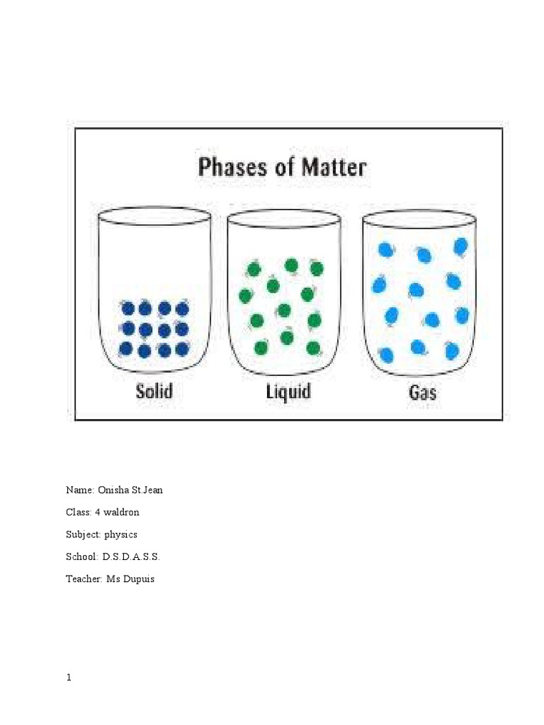 The Three States of Matter | PDF | Gases | Electromagnetic Radiation