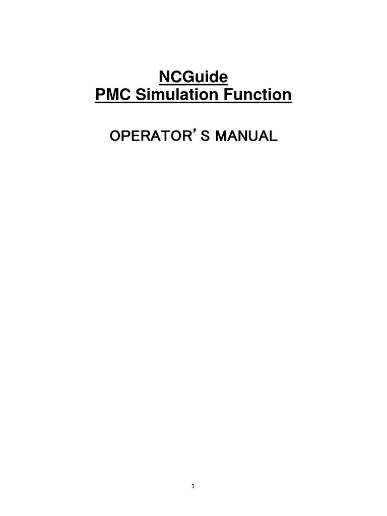 Fanuc NCGuide PMC Simulation Function | PDF | Input/Output | Data Type