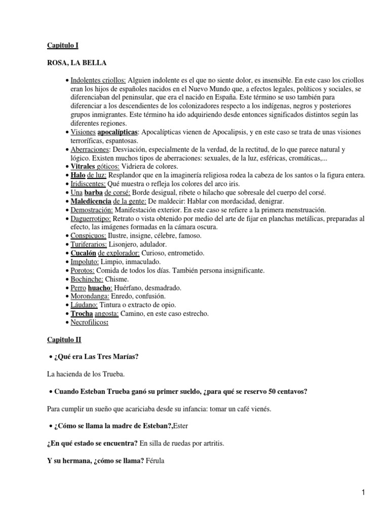 Análisis de "La Casa de los Espíritus" | PDF | Sustantivo | Plural