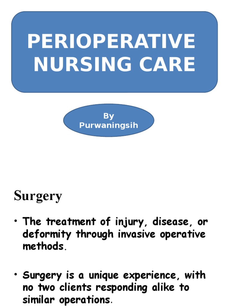 perioperatif | Perioperative | Surgery