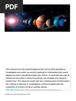 NASA Planetary Fact Sheet - Metric | PDF | Apsis | Planets