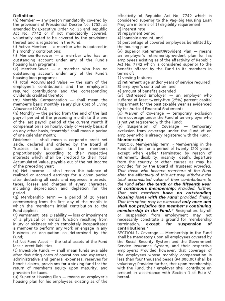 HDMF | PDF | Expense | Employment